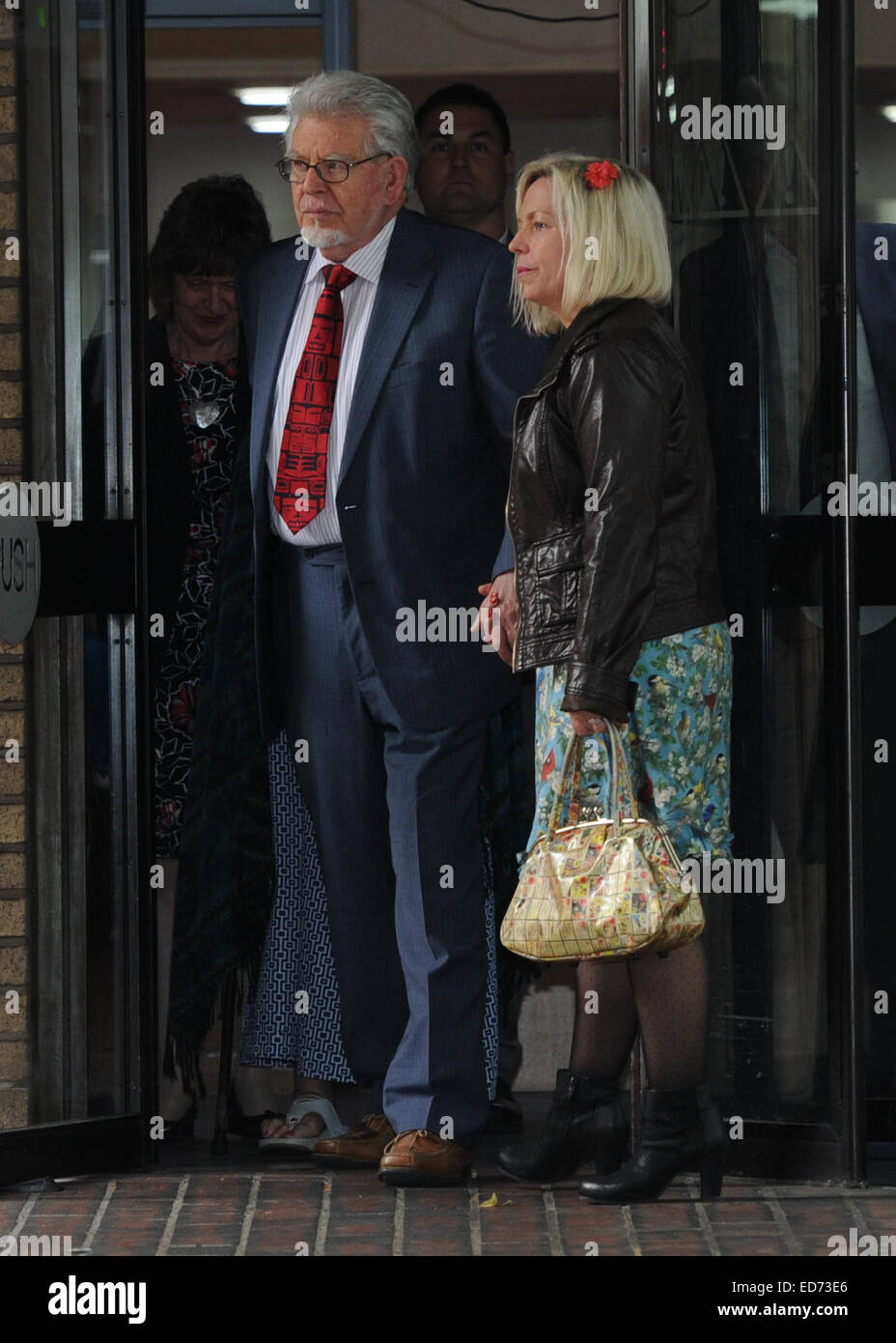 Rolf Harris leaving Southwark Crown with his family Featuring: Rolf ...