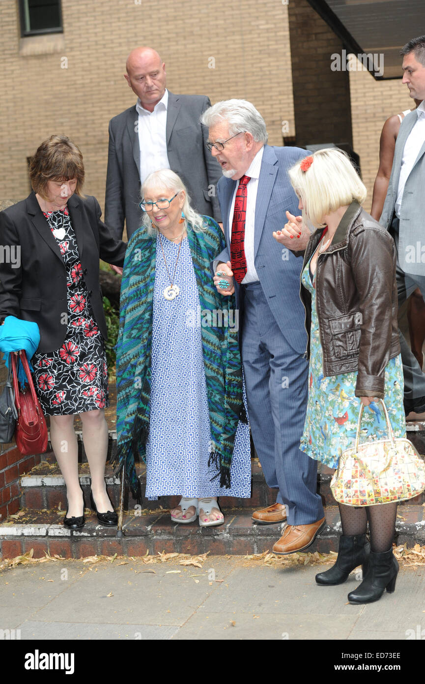 Rolf Harris leaving Southwark Crown with his family Featuring: Rolf ...