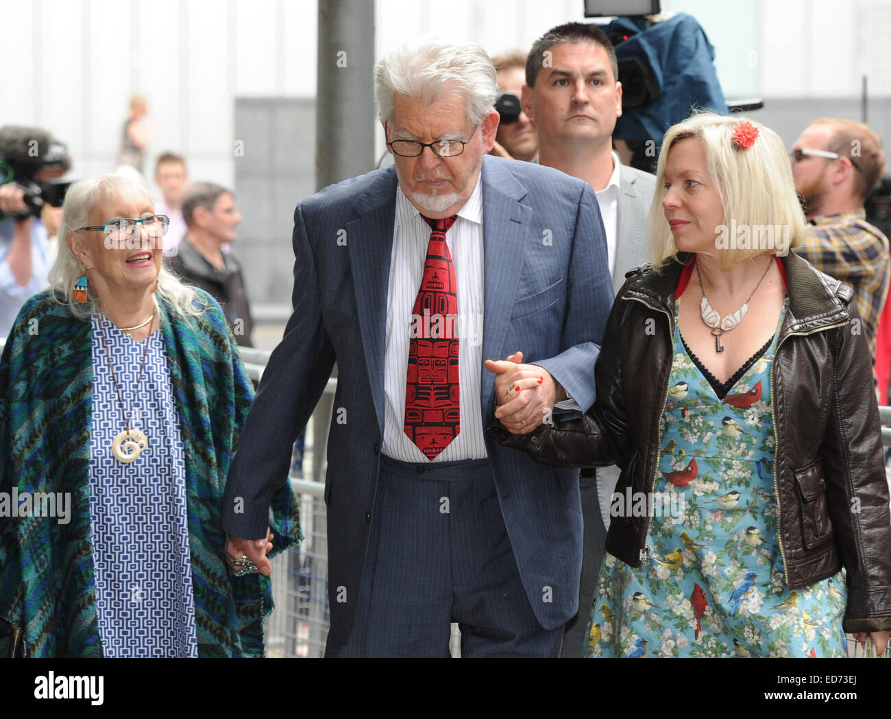 Rolf Harris leaving Southwark Crown with his family Featuring: Rolf ...