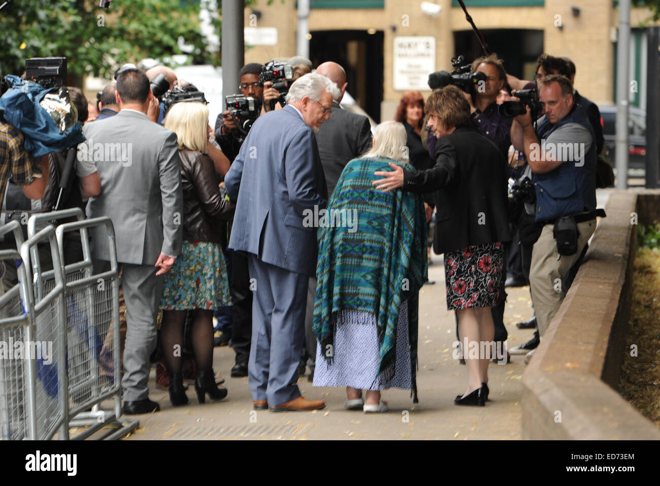 Rolf Harris leaving Southwark Crown with his family Featuring: Rolf ...