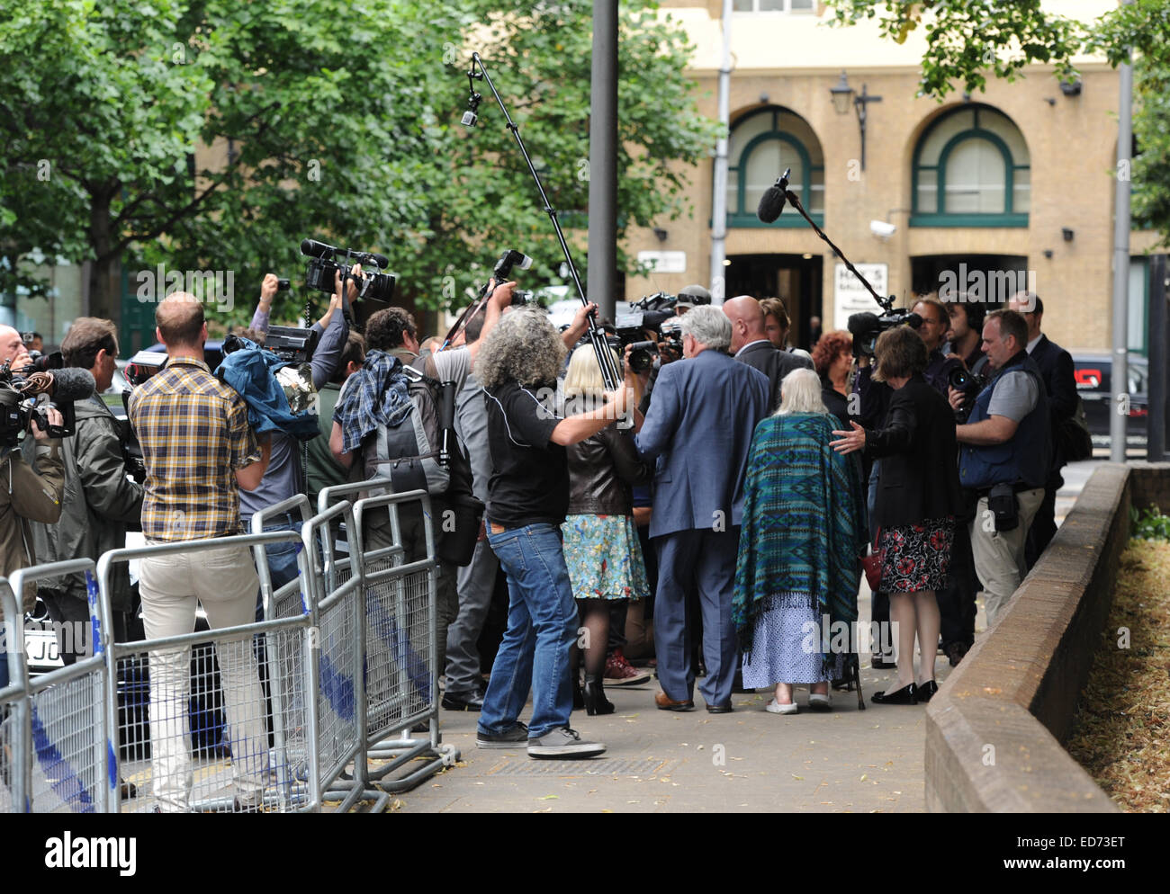 Rolf Harris leaving Southwark Crown with his family Featuring: Rolf ...