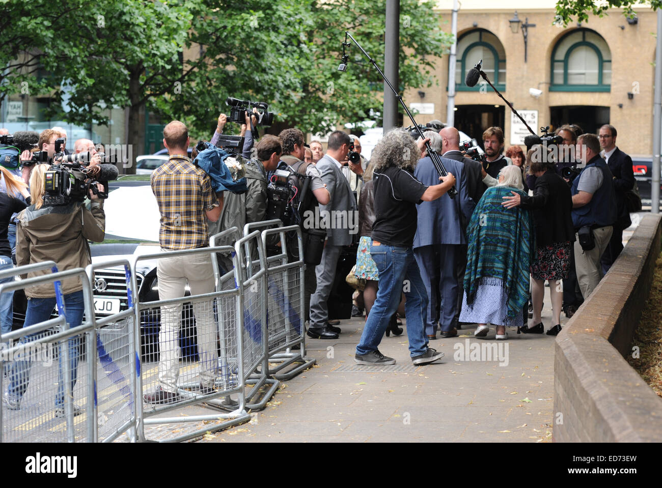 Rolf Harris leaving Southwark Crown with his family Featuring: Rolf ...