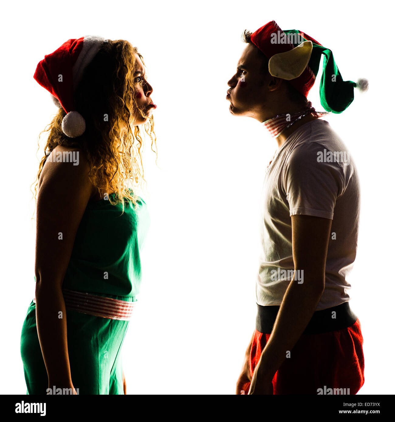 Funny faces two people costume High Resolution Stock Photography and ...
