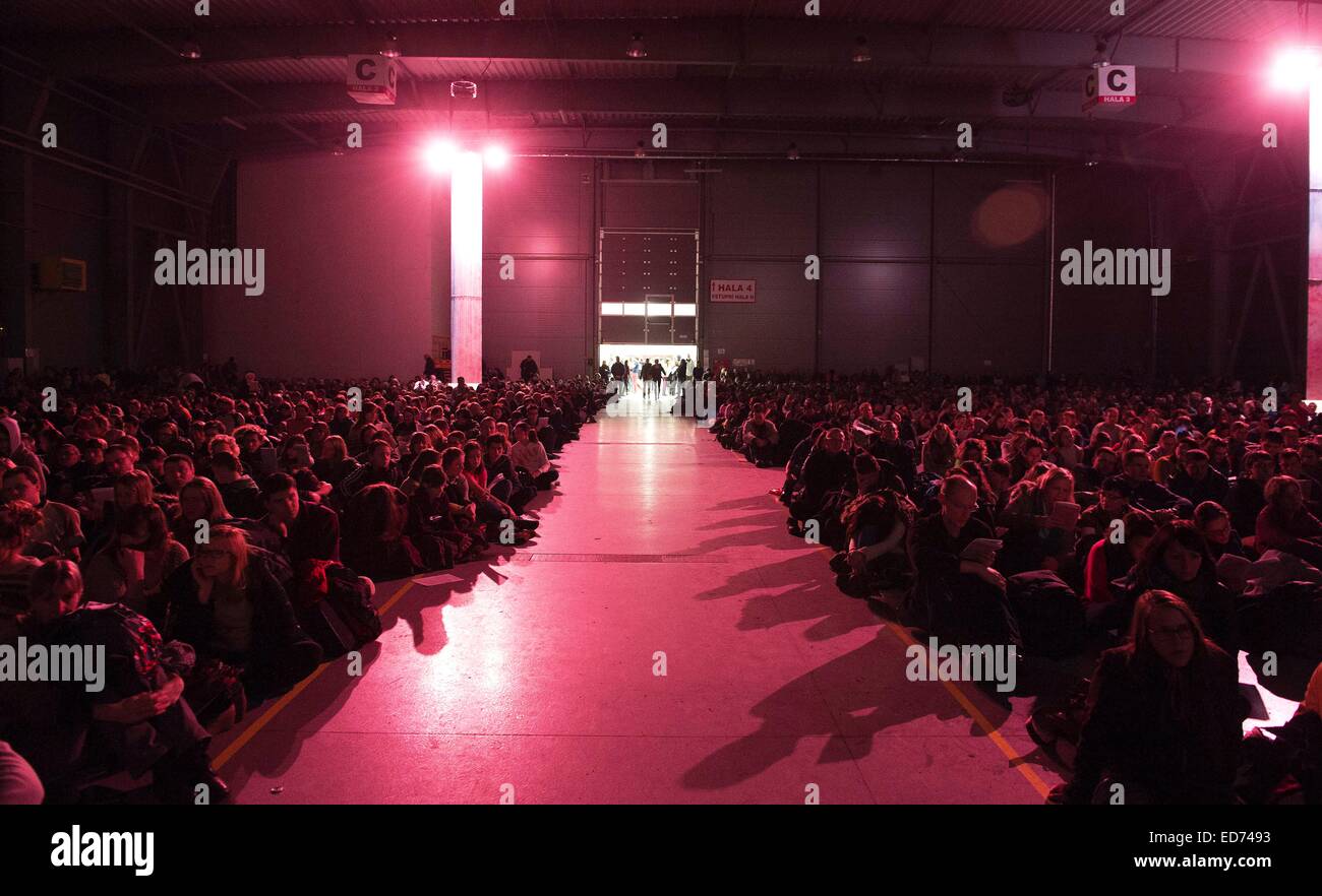 Prague, Czech Republic. 30th Dec, 2014. Evening prayer of European ...