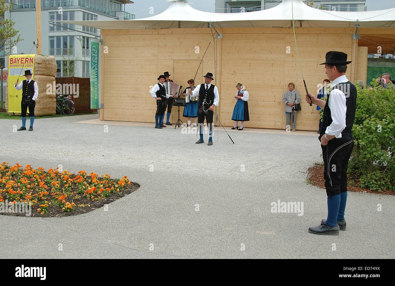 Bavarian whip Dance, Germany Stock Photo - Alamy