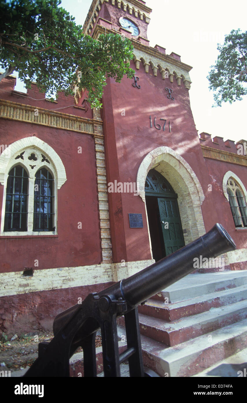 Landmark, Ft. Christian circa 1671, Charlotte Amalie, St. Thomas, U.S ...