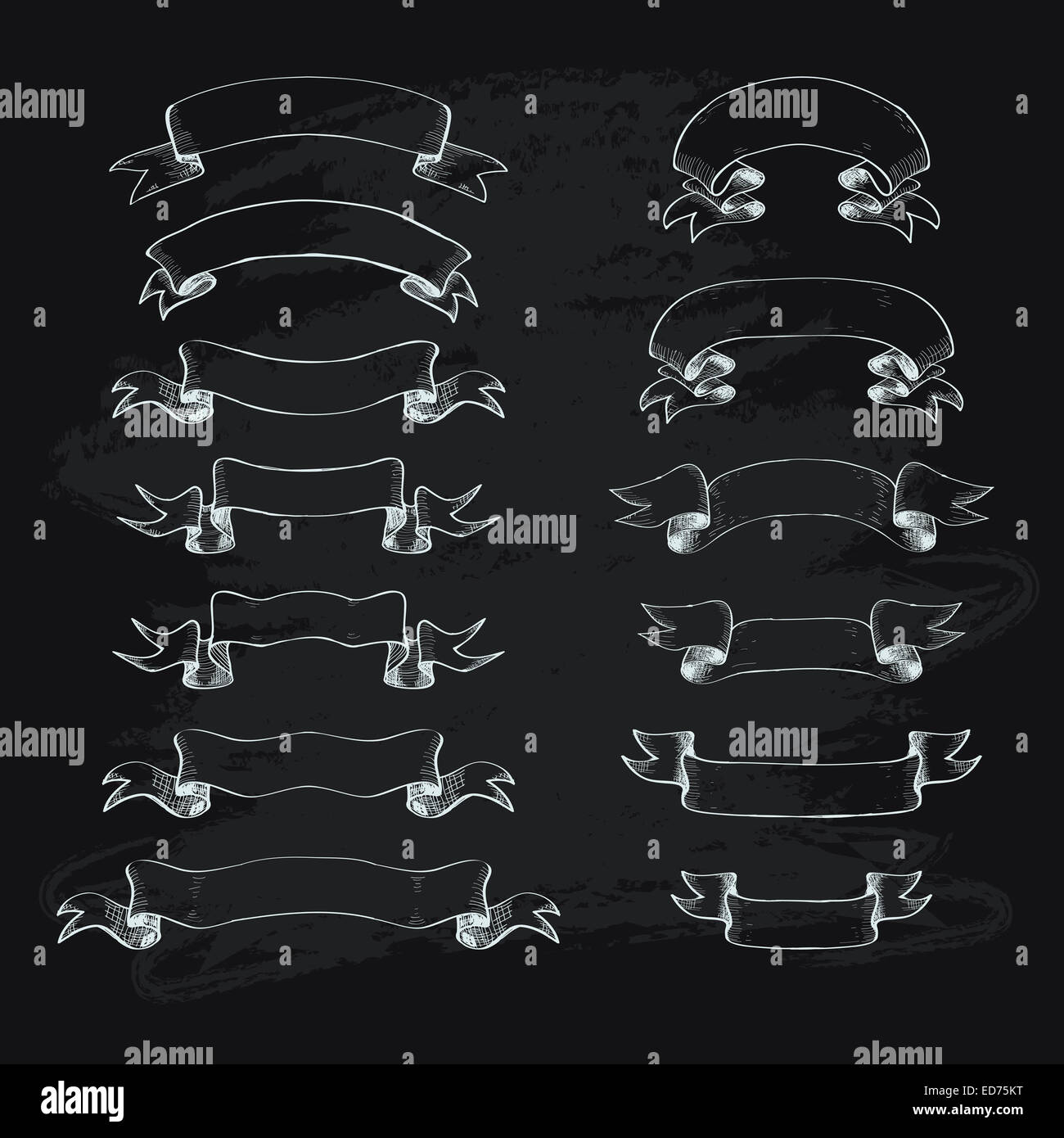 Collection of vintage ribbons Stock Photo - Alamy