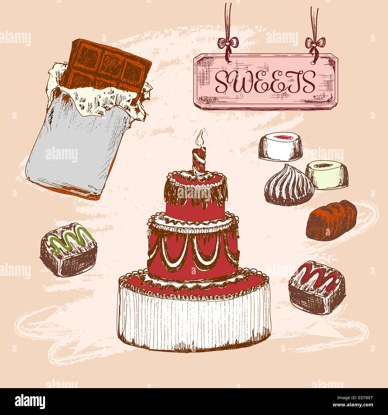 Chocolate sweets, pyramid hi-res stock photography and images - Alamy