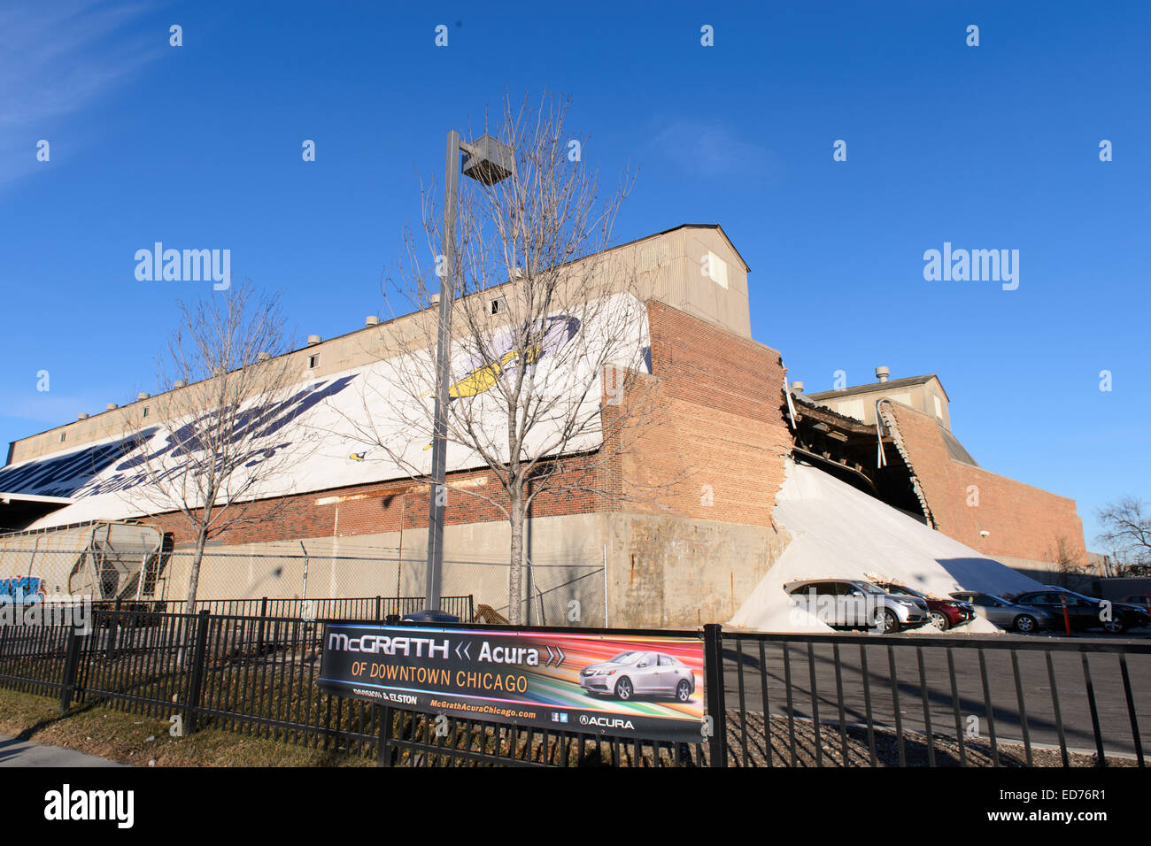 Chicago, Illinois, USA. 30th December, 2014. A wall of a Morton Salt ...