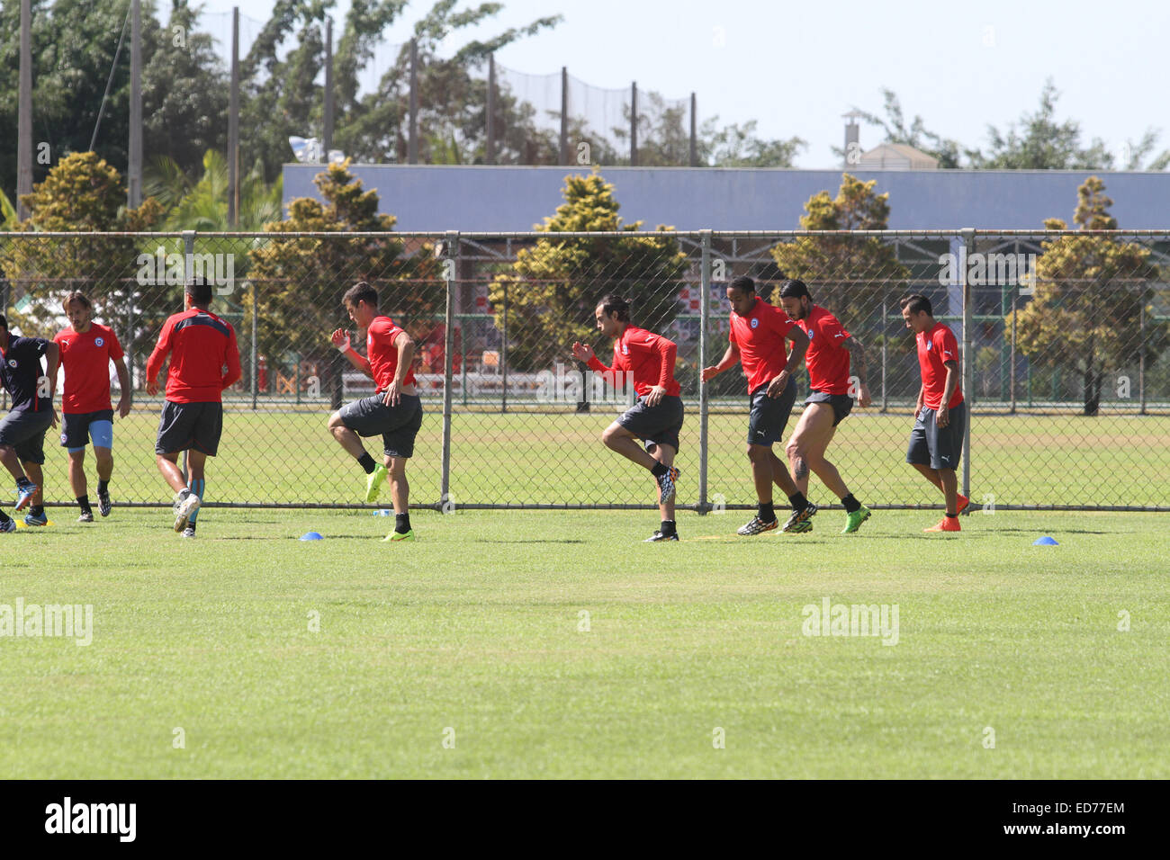 2014 FIFA World Cup - Chile national football team training held at ...