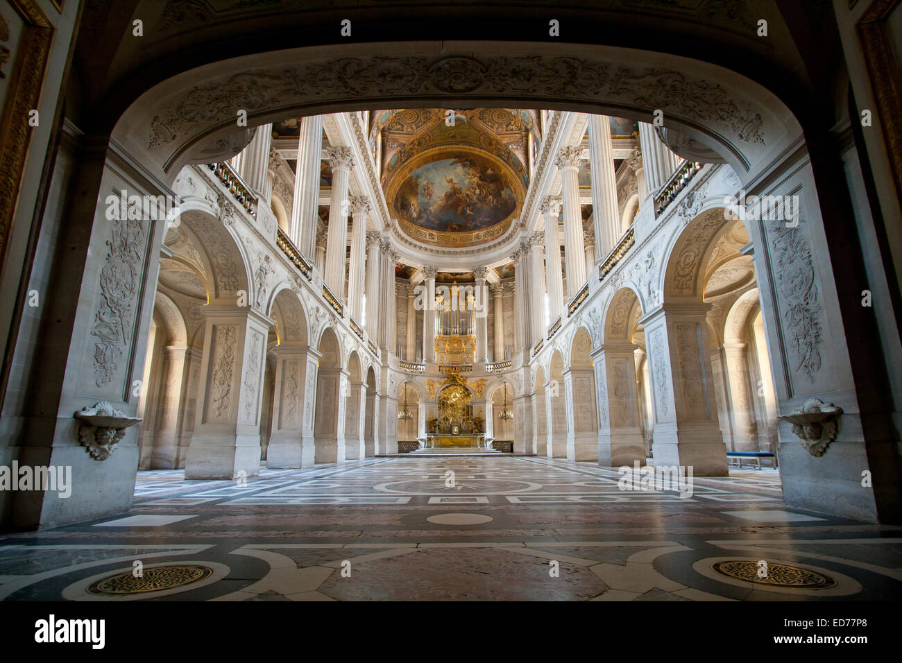 Great Hall Ballroom in Versaille Palace Paris France Stock Photo - Alamy