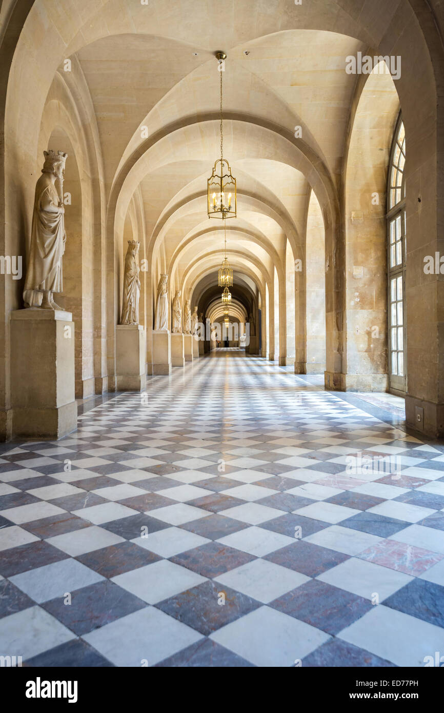 Corridor of Versailles Chateau Palace Paris France Stock Photo - Alamy