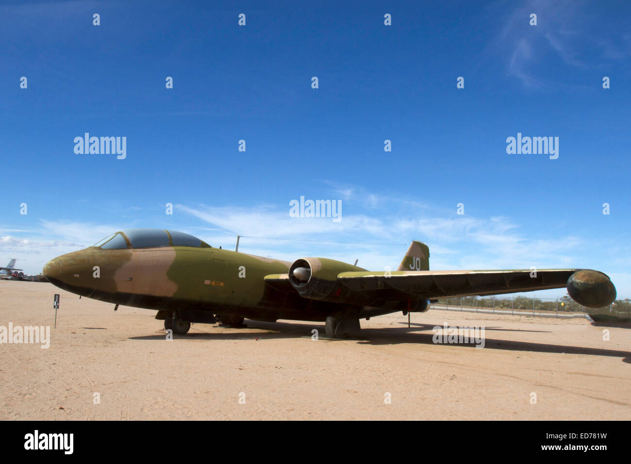 Tucson, AZ, USA - December 12, 2014 : Martin B-57E Canberra Bomber ...