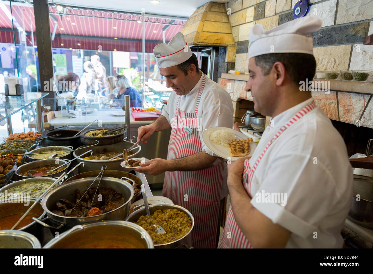 Chefs at Ciya Sofrasi Turkish restaurant serving Ottoman specialities ...