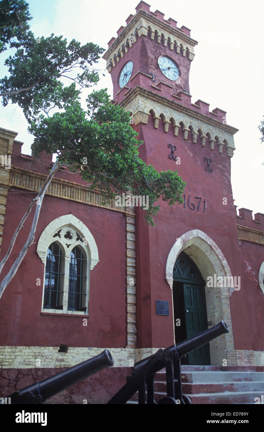Ft. Christian, circa 1671, landmark in Charlotte Amalie, St. Thomas, U ...
