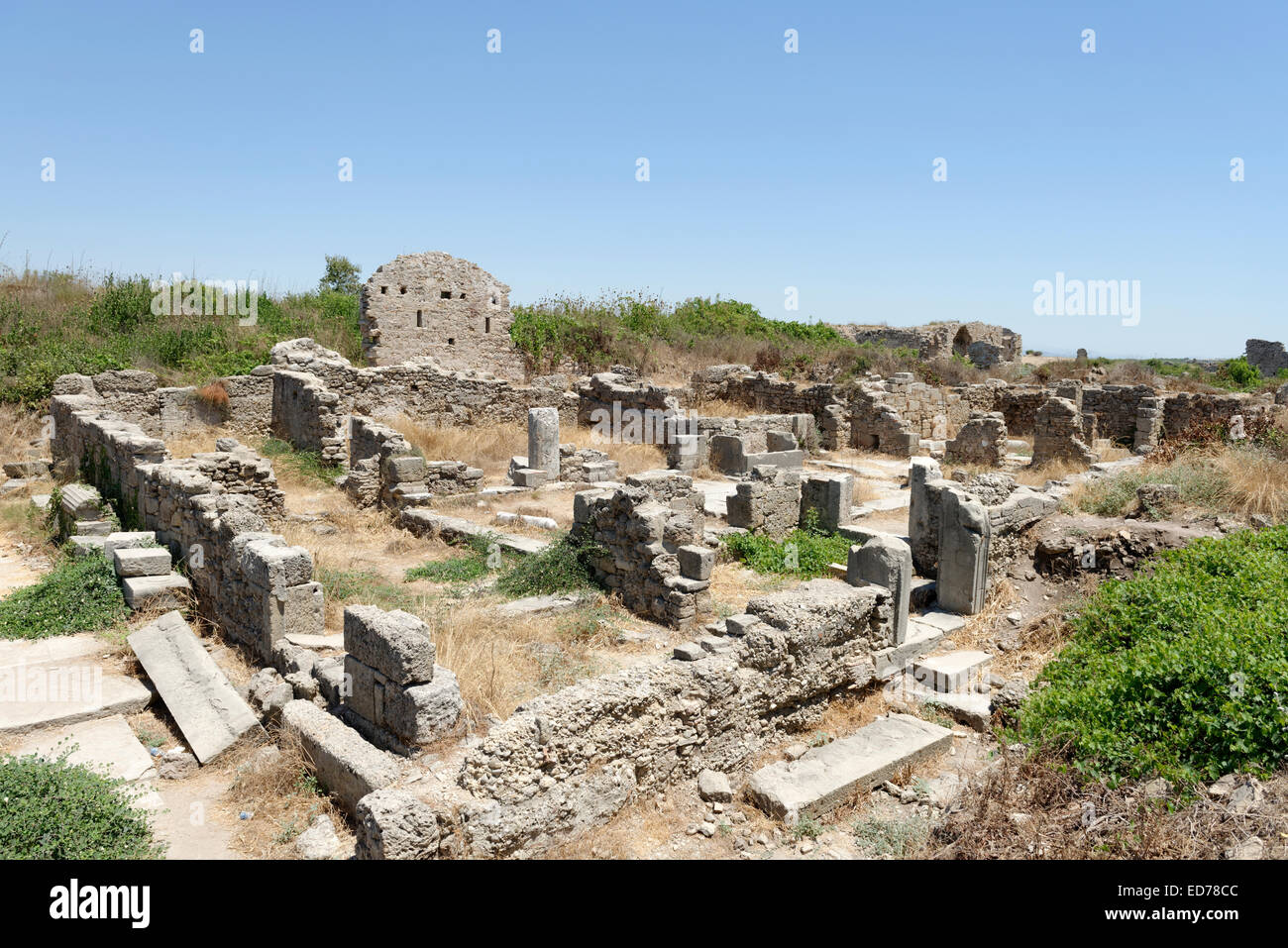 View of the Peristyle House, built in the Hellenistic Period and ...