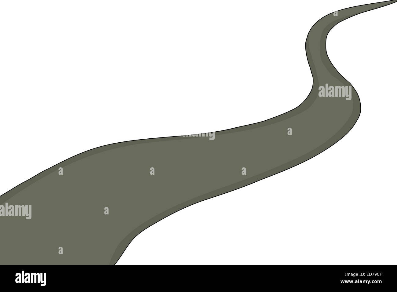 Winding Path Cartoon