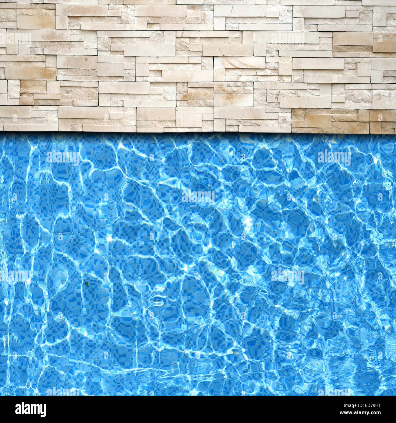 modern brick pavement with pool edge background Stock Photo - Alamy
