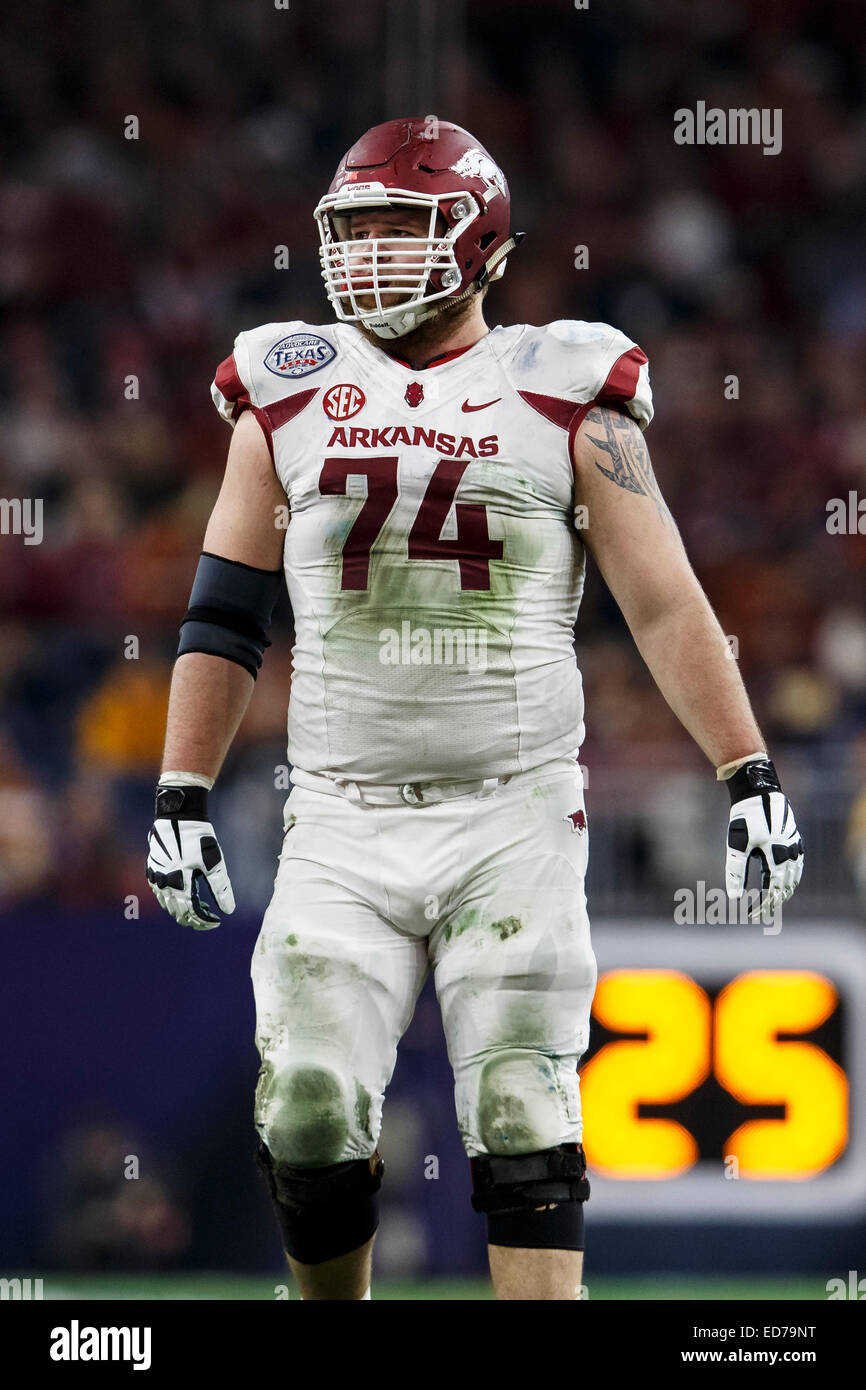 December 29, 2104: Arkansas Razorbacks guard Brey Cook (74) during the ...