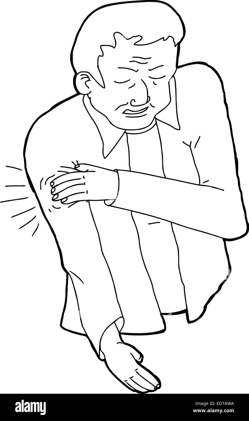 Holding mature male in Black and White Stock Photos & Images - Alamy