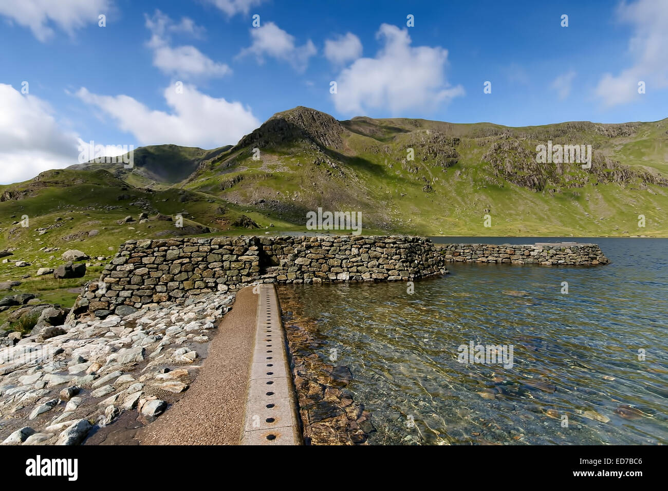 Levers Water on the Coniston Fells in the Lake District National Park ...
