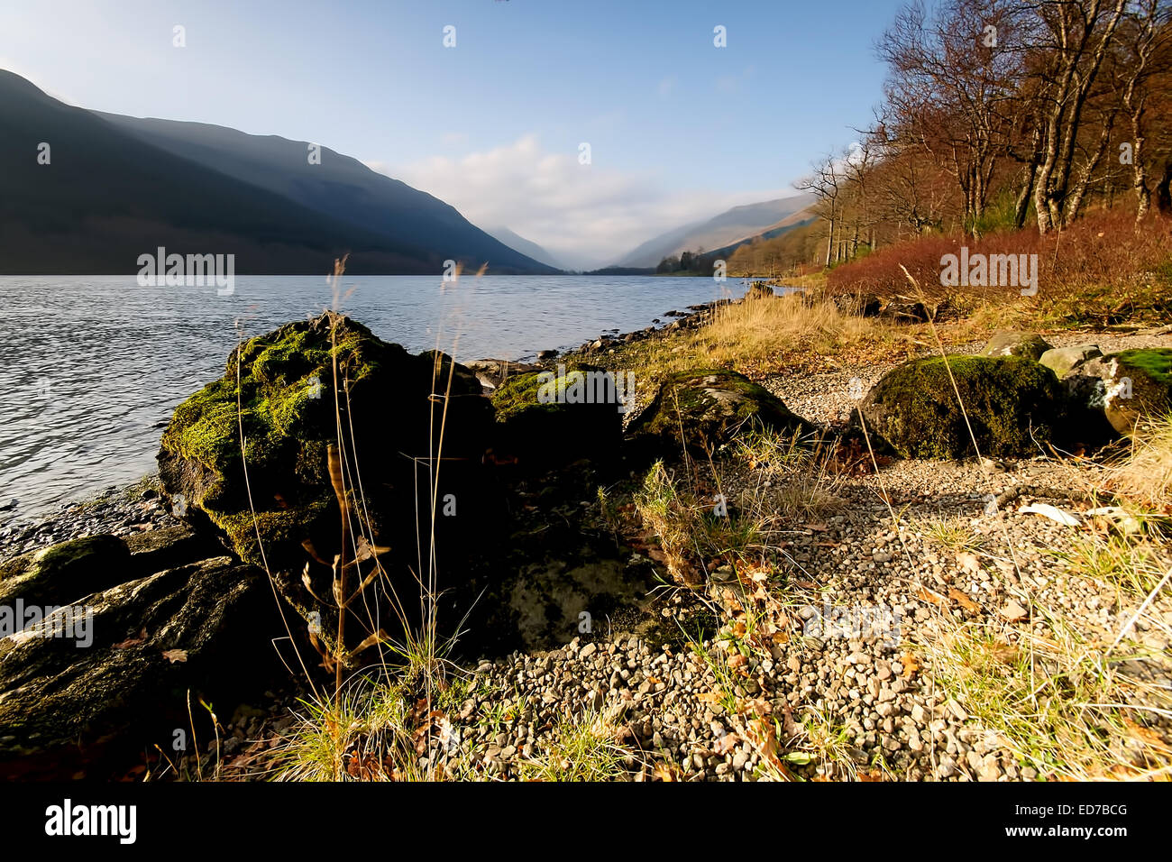 Loch Voil in the Trossachs Natioanl Park, Central Scotland Stock Photo ...