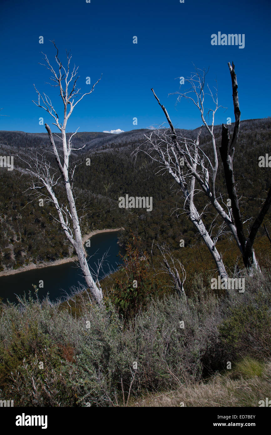 Scenic Tumut Pond Reservoir in Snowy Mountains New South Wales ...