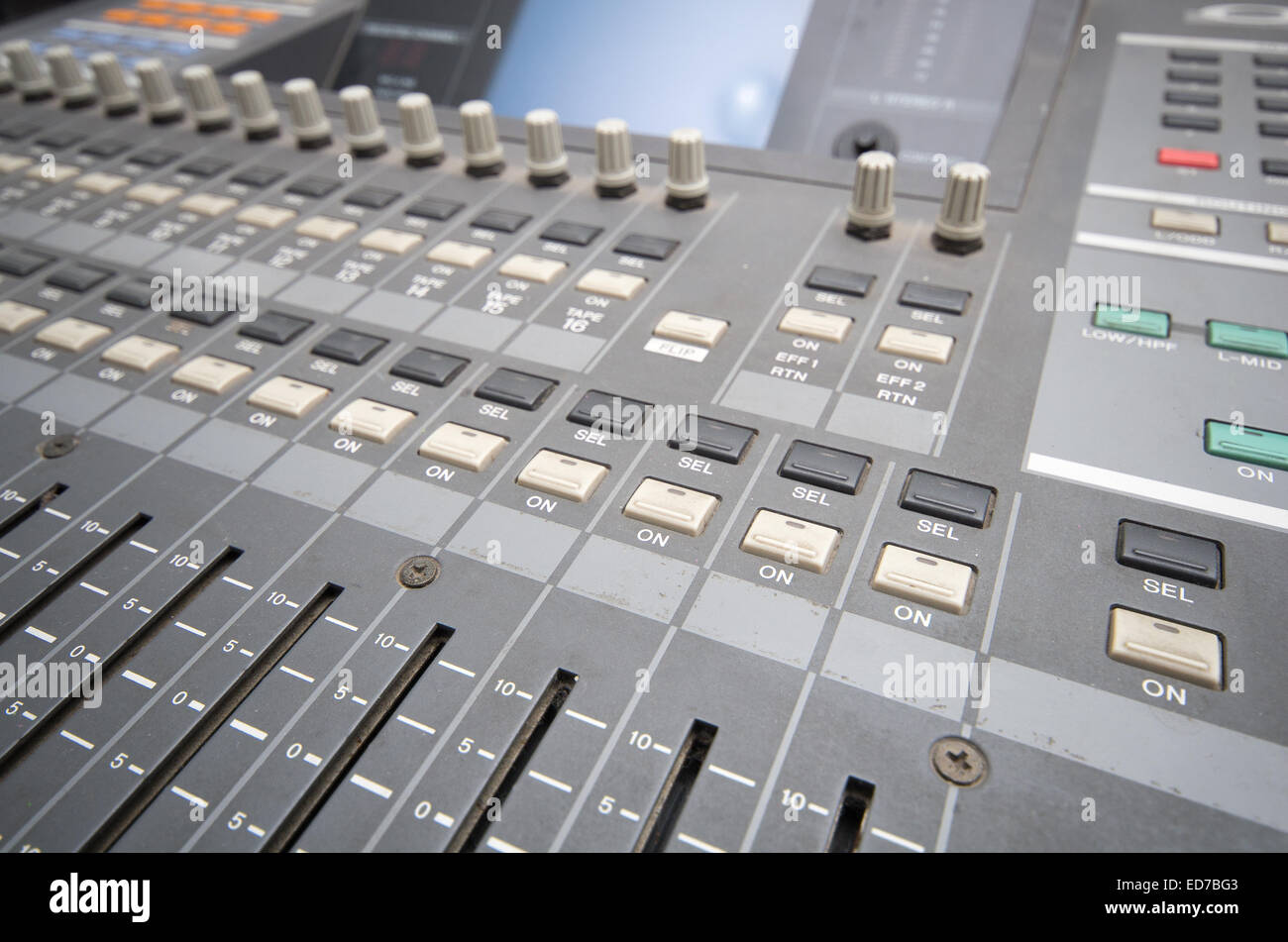 Professional studio mixing console Stock Photo - Alamy