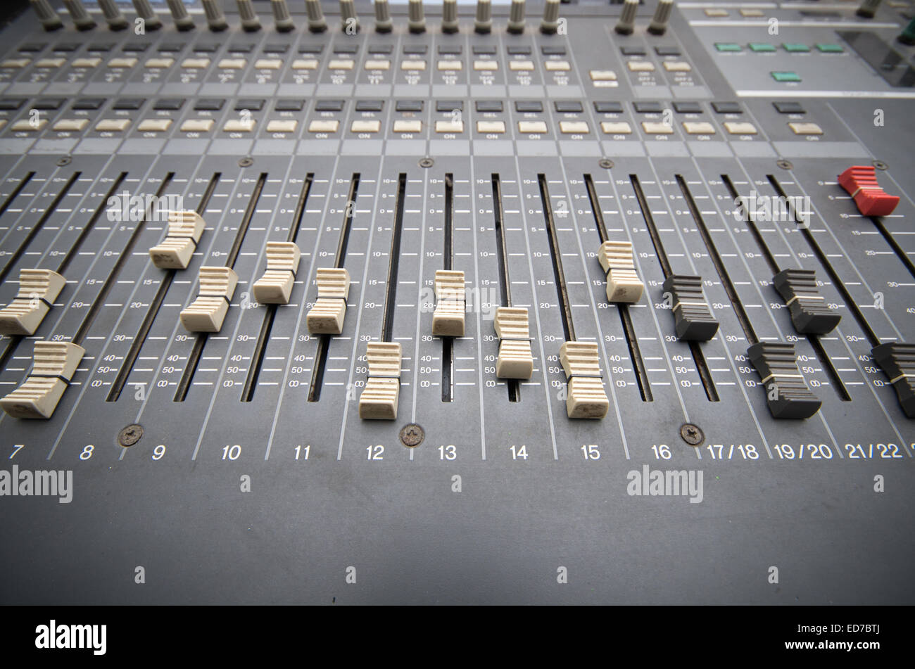 Professional studio mixing console Stock Photo - Alamy