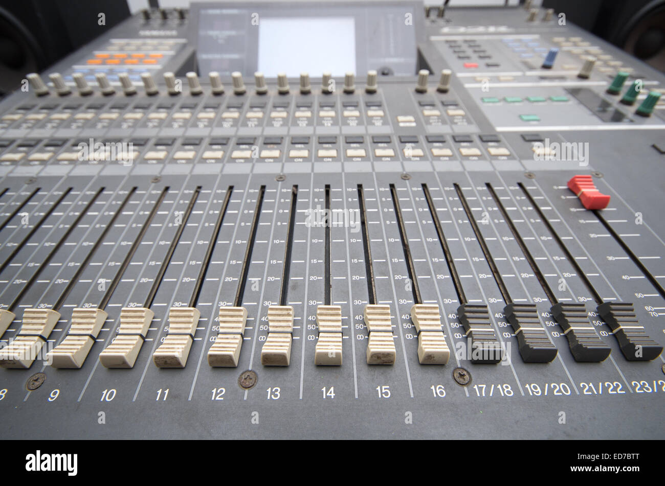 Professional studio mixing console Stock Photo - Alamy