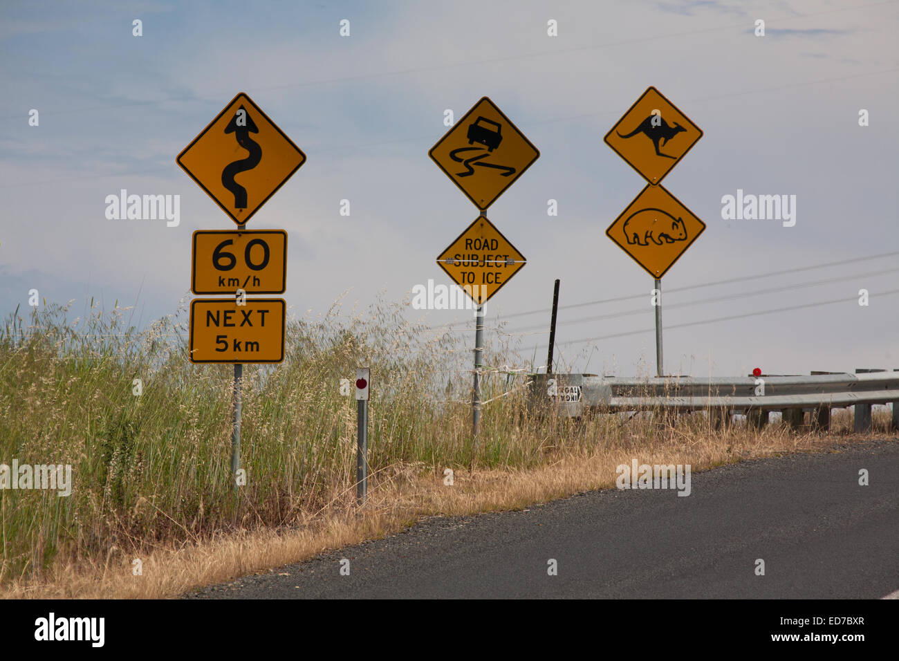 Australian road sign hi-res stock photography and images - Alamy