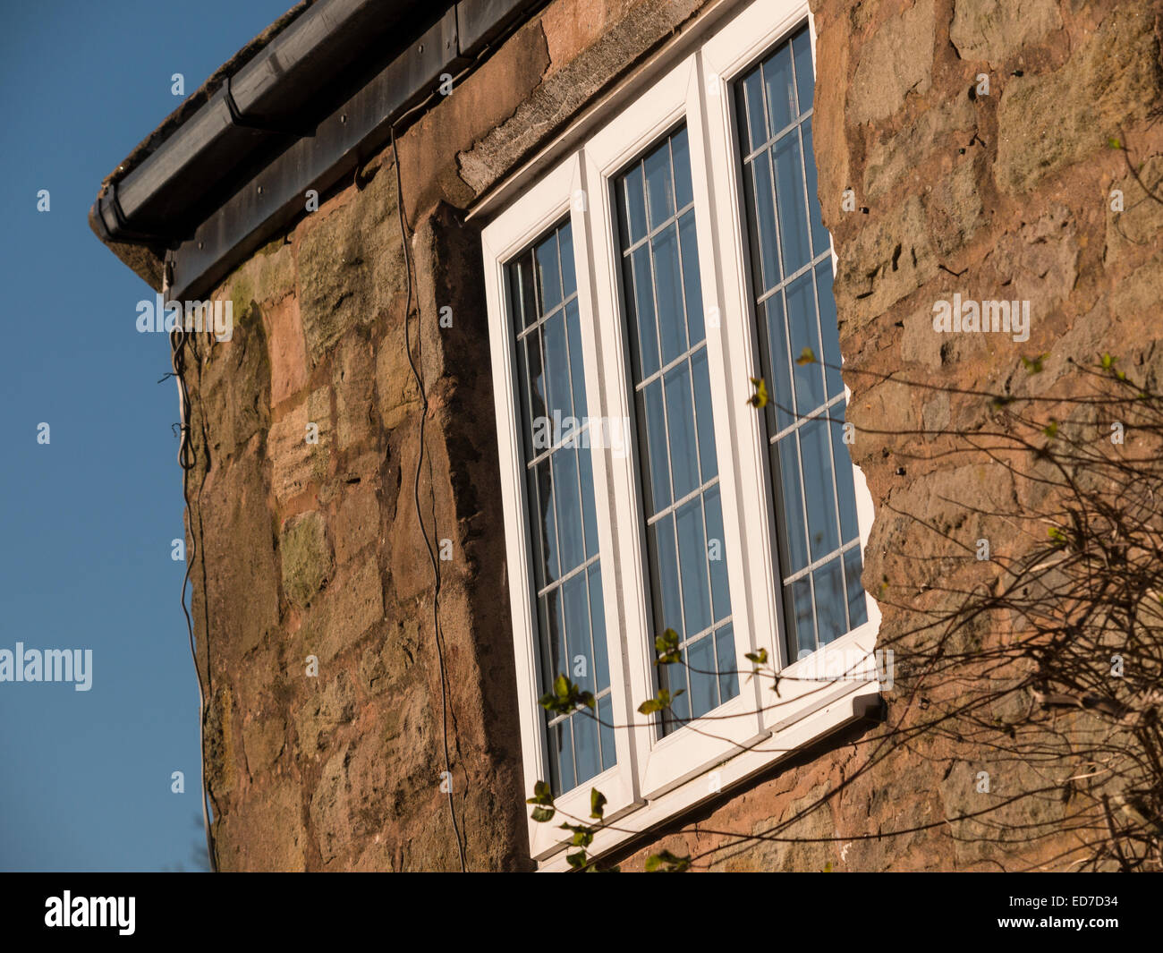 country cottage window, Derbyshire, Britain Stock Photo - Alamy