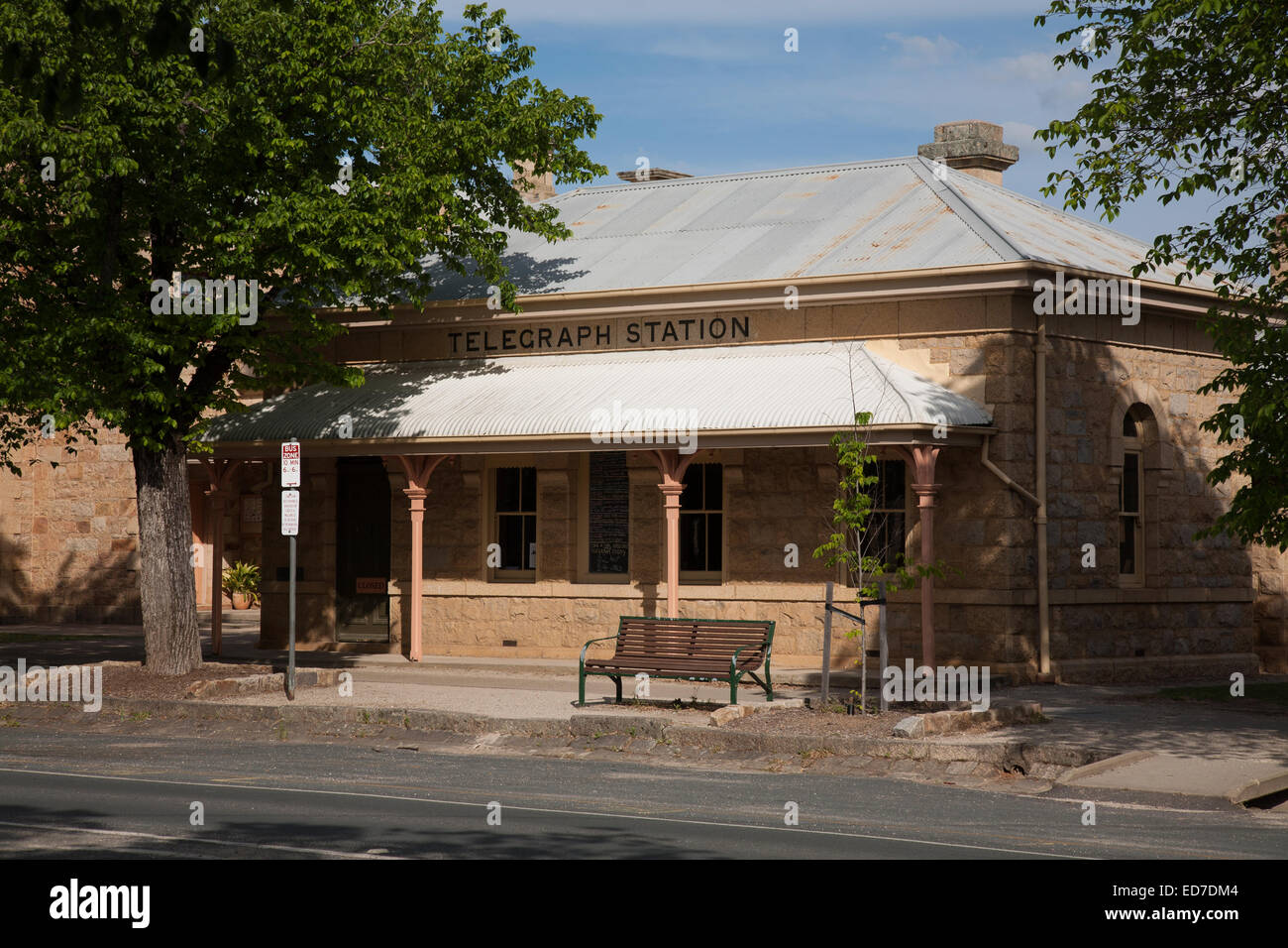 The historic telegraph station at Beechworth Victoria Australia Stock ...