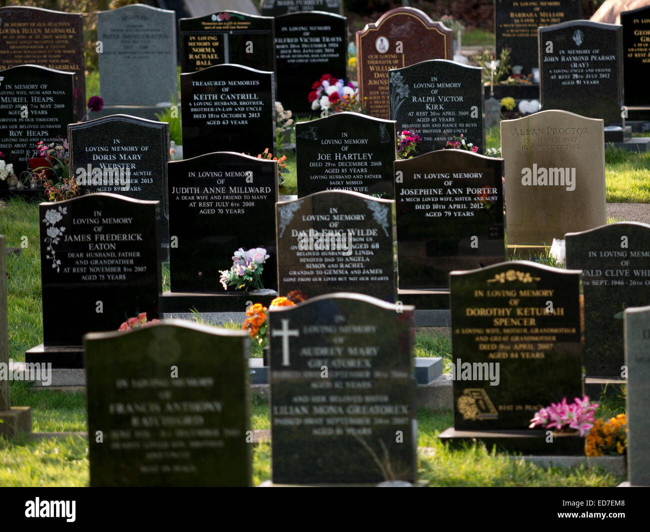 Graveyard cemetery derbyshire hi-res stock photography and images - Alamy