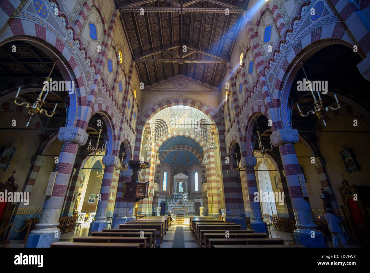 Inside St. Mary's Catholic Cathedral, Asmara, Eritrea Stock Photo ...