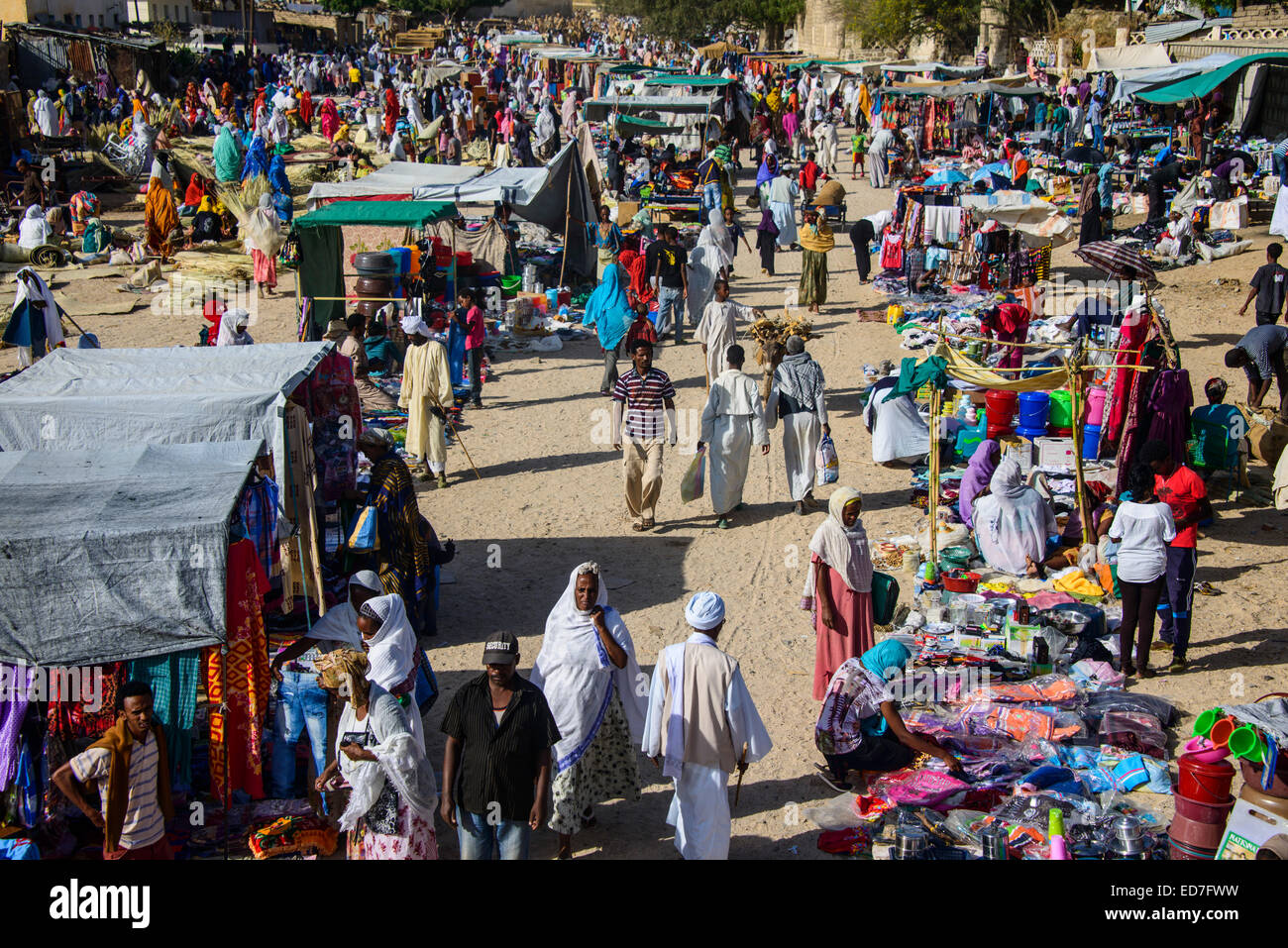 The colourful Monday market of Keren, Eritrea Stock Photo - Alamy
