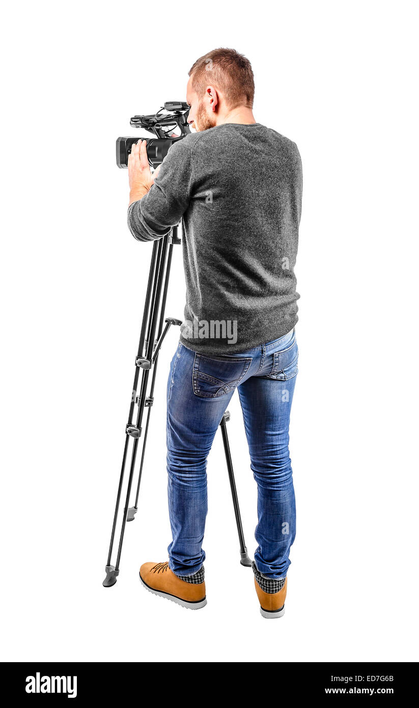 Camera man cameraman Cut Out Stock Images & Pictures - Alamy