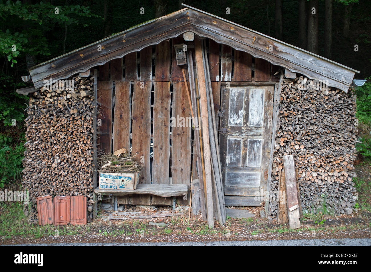 Woodmen's shed, Bavaria, Germany Stock Photo - Alamy