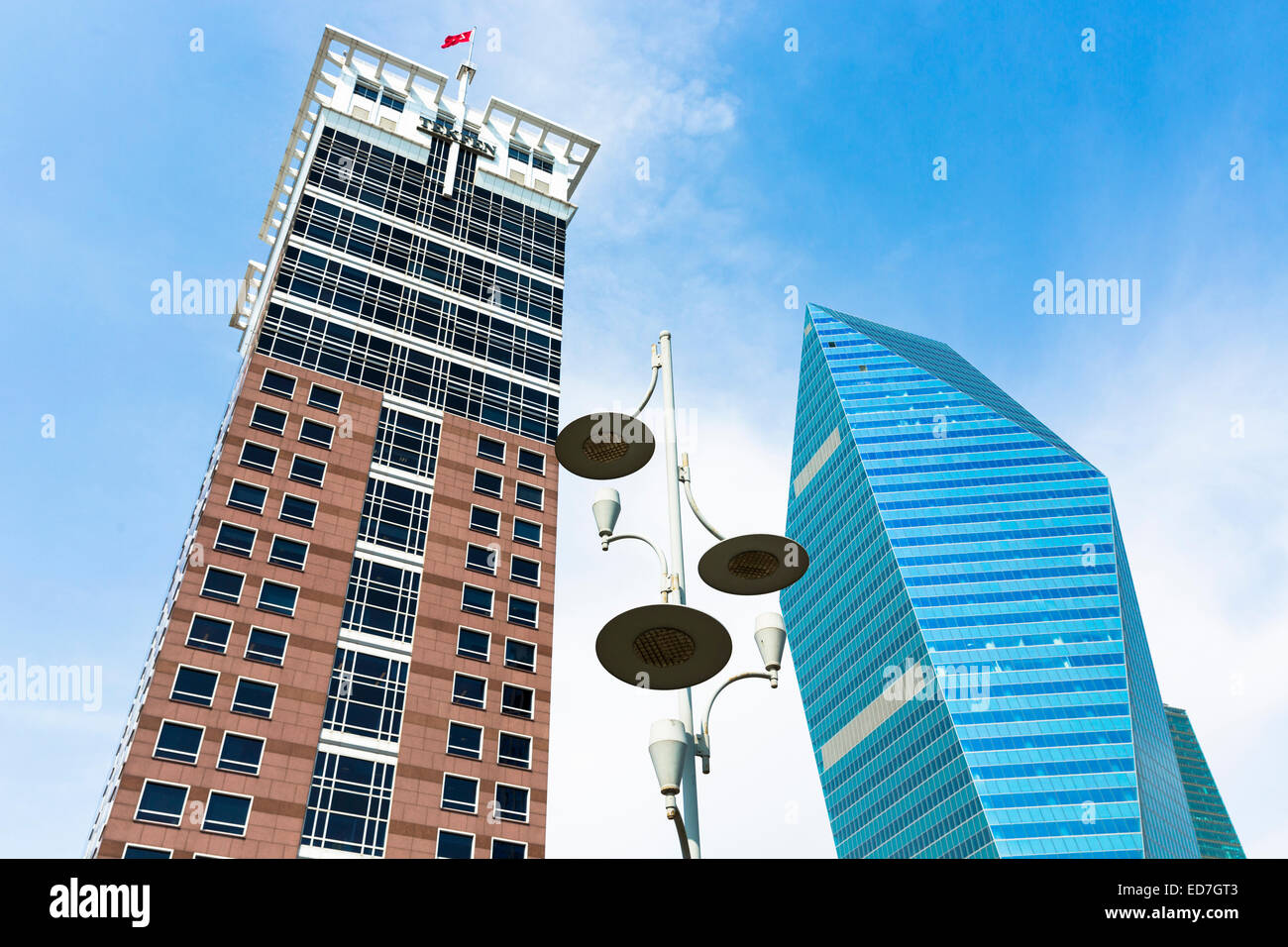 Office offices skyscraper tower financial district hi-res stock ...