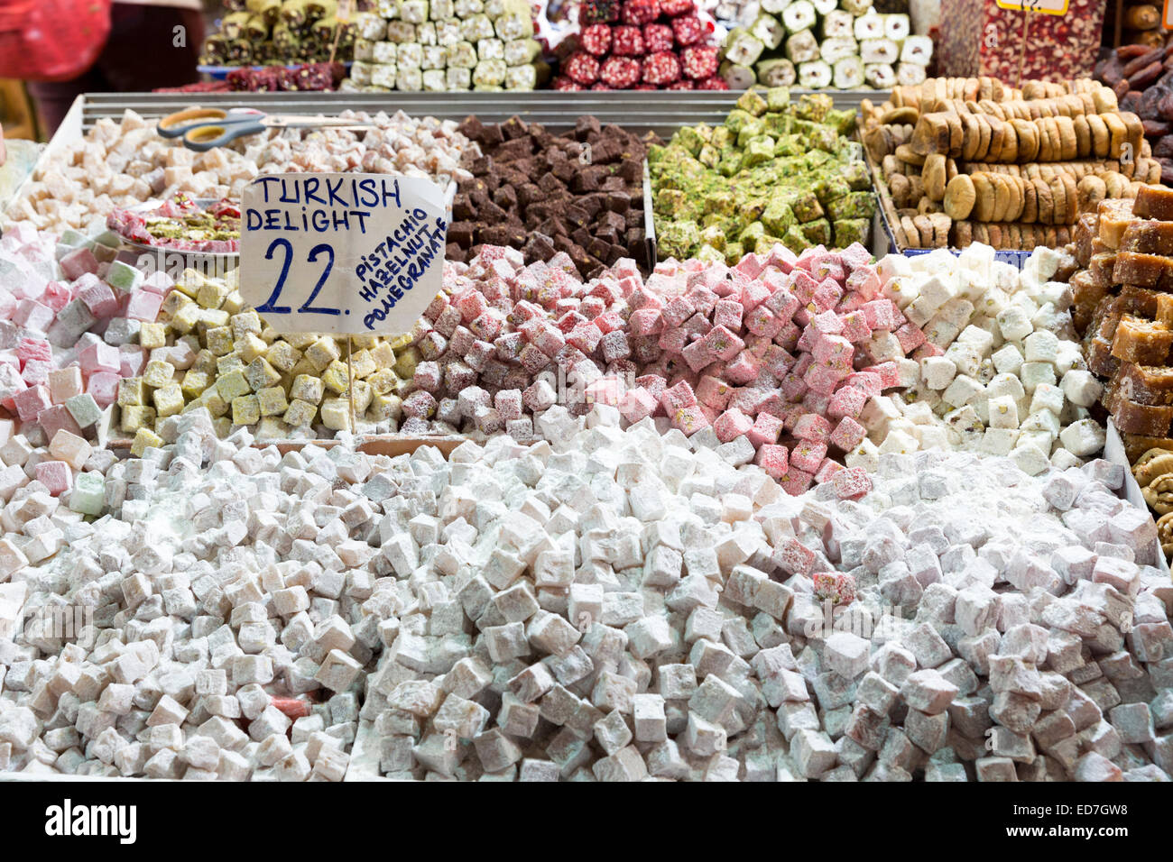 Lokum turkish delight istanbul turkey hi-res stock photography and ...