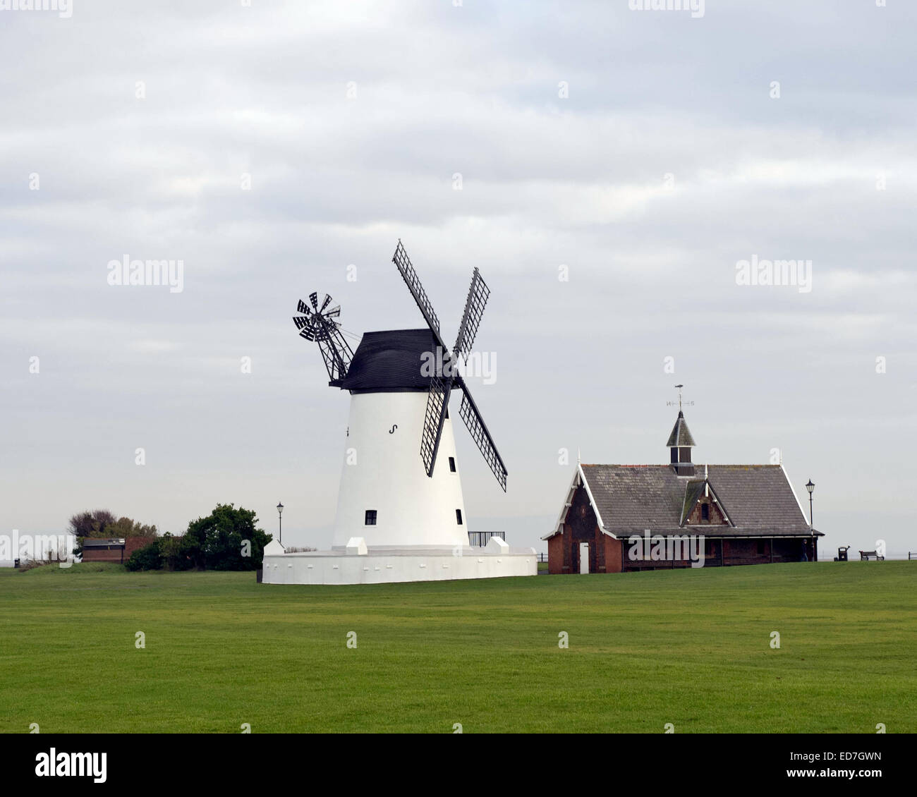 Old windmill at Lytham Stock Photo - Alamy