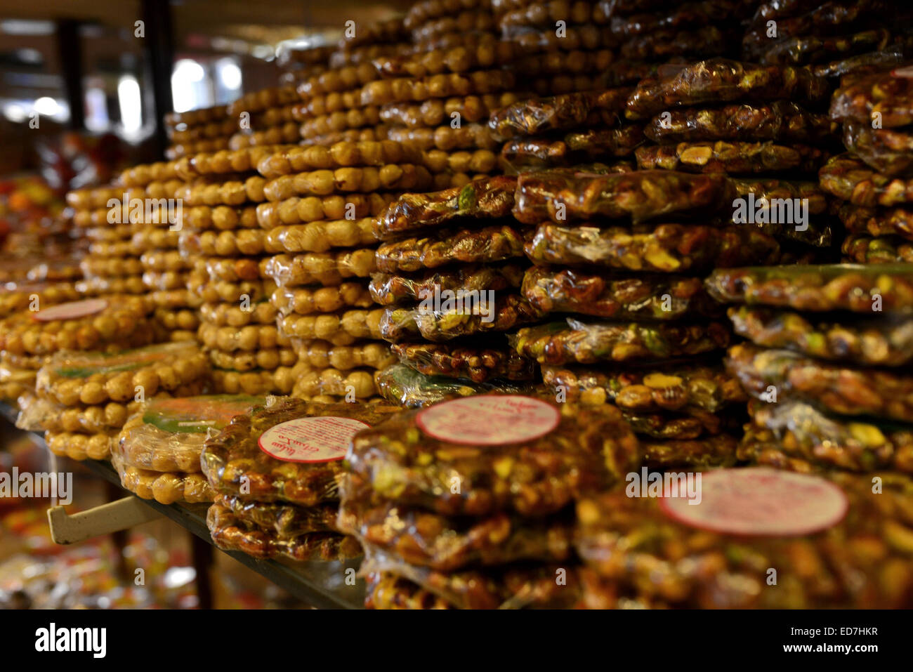 Cairo, Egypt. 29th Dec, 2014. Sweets are displayed at a shop in ...