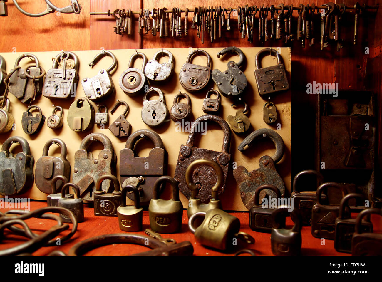 Displaying Antique Keys