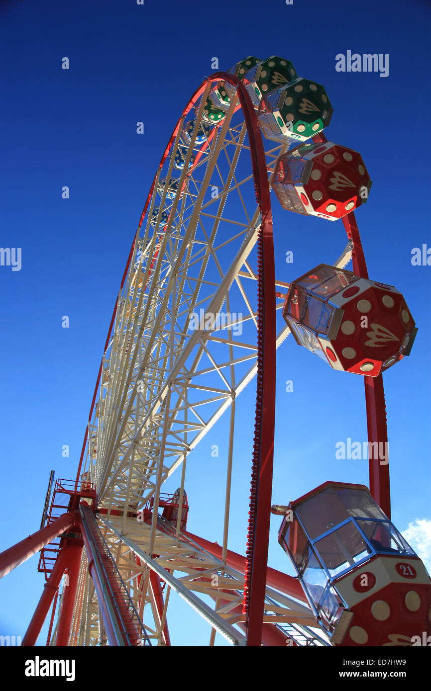 Ferris Wheel Cart Red Ferris Wheel Carts Stock Photo 1342404065