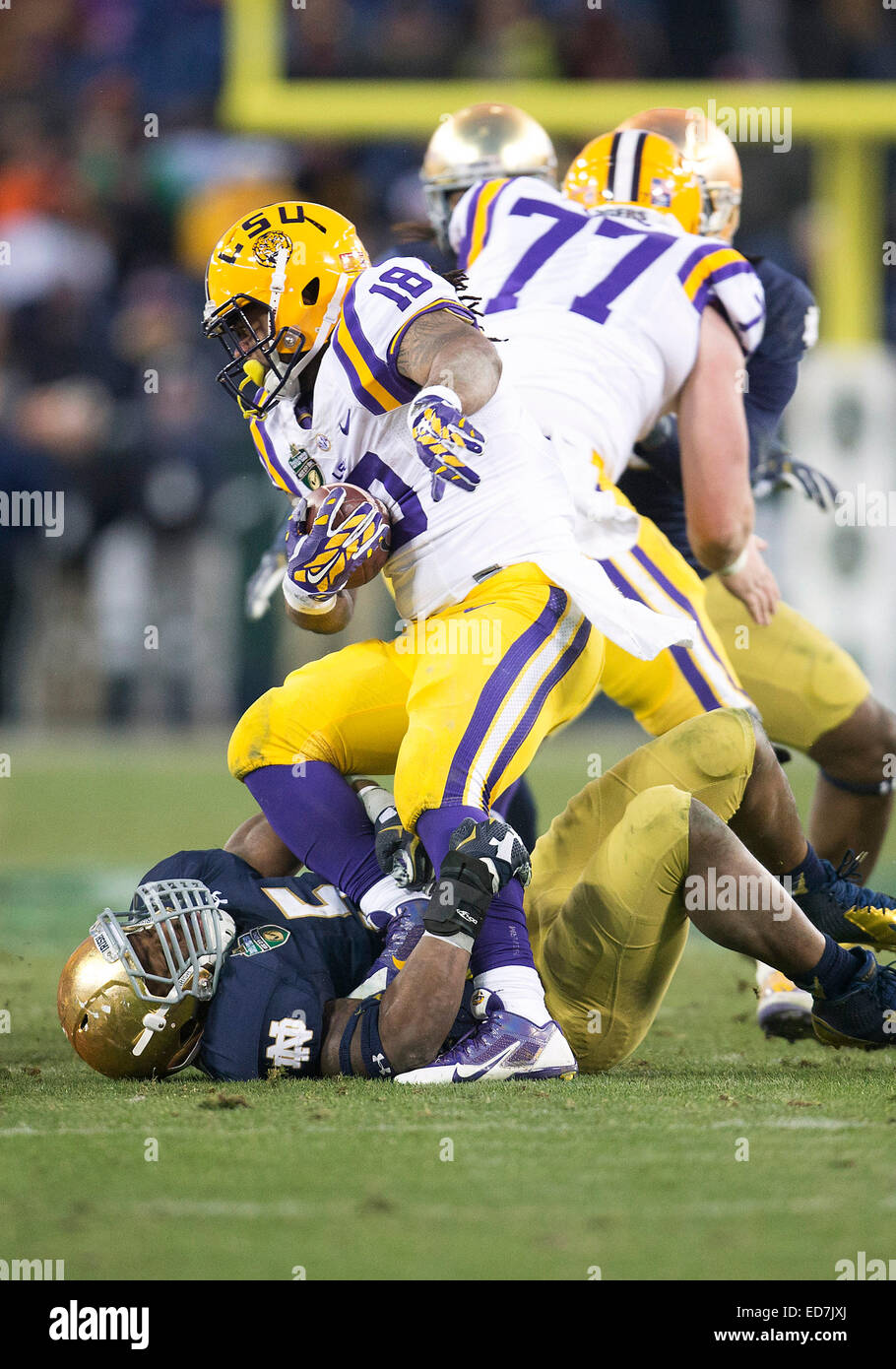 Nashville, Tennessee, USA. 30th Dec, 2014. LSU running back Terrence ...