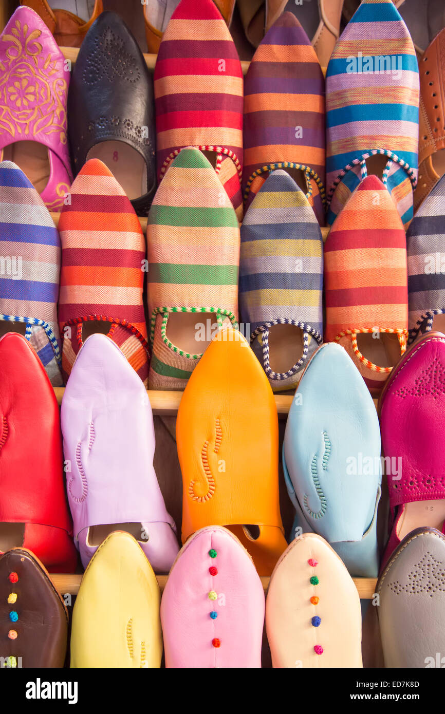 Traditional moroccan shoes hi-res stock photography and images - Alamy