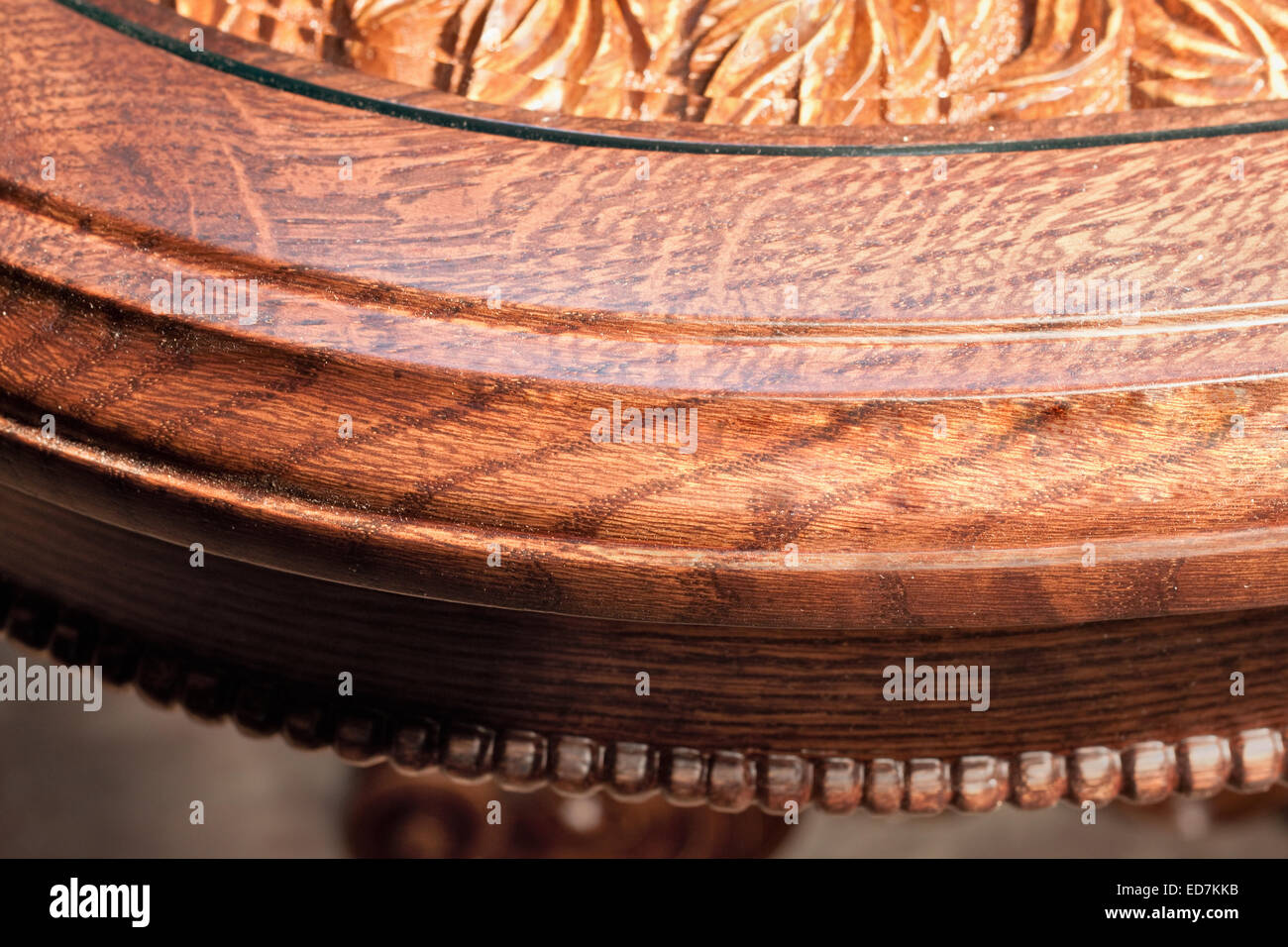 carved detail of table handicraft Stock Photo - Alamy
