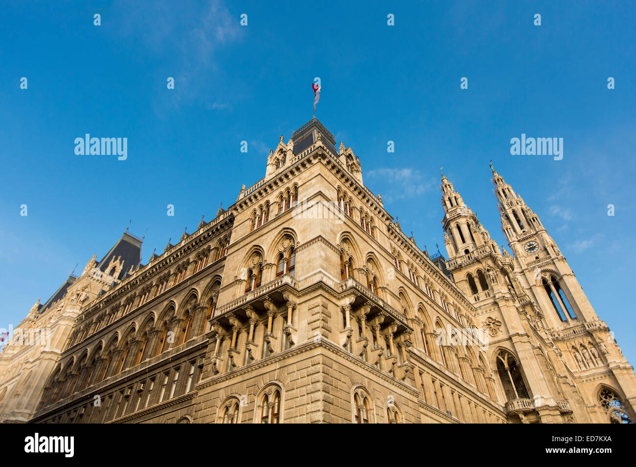 View at Vienna City Hall Stock Photo - Alamy
