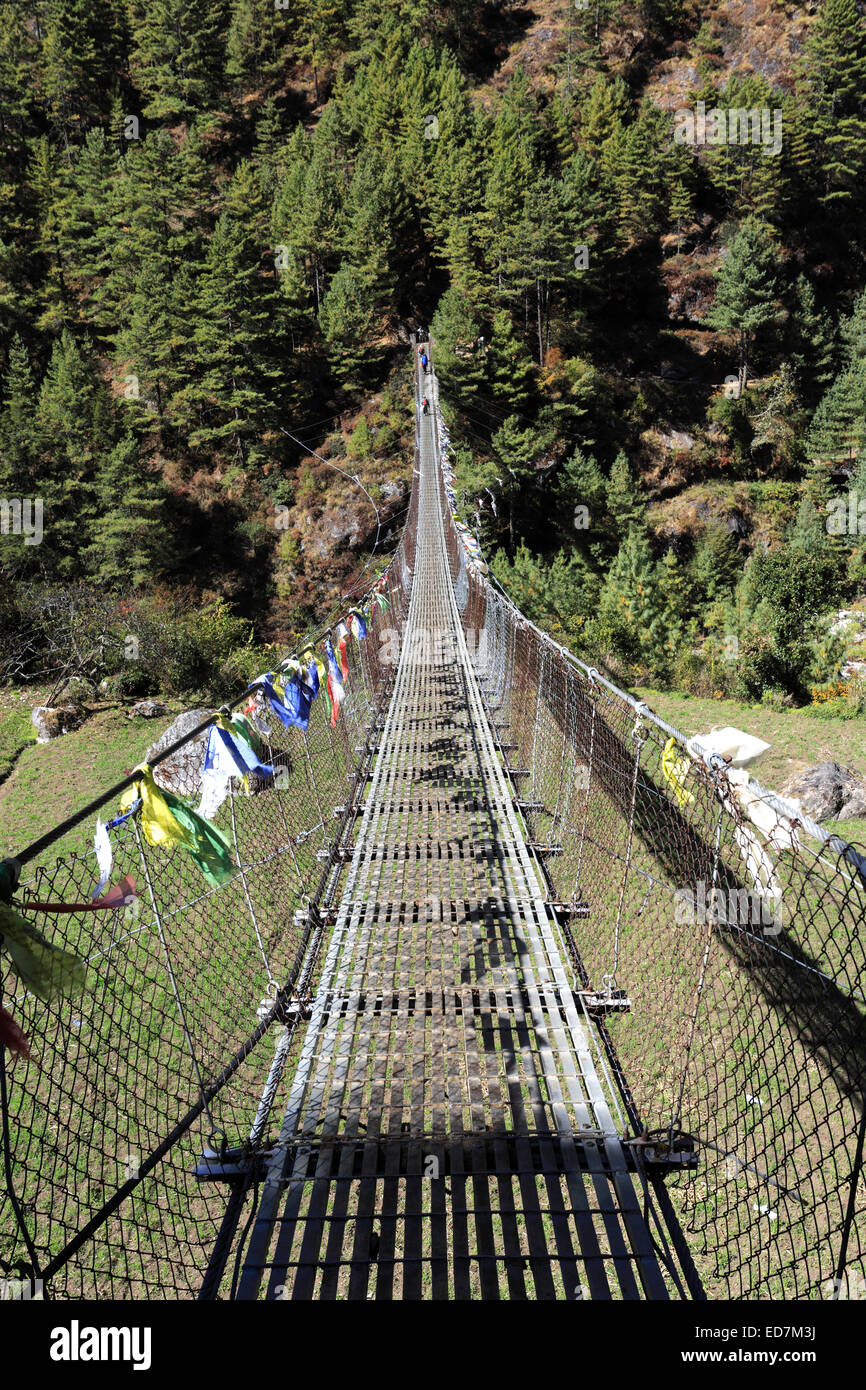Bridge Over Dudh Koshi River High Resolution Stock Photography and ...