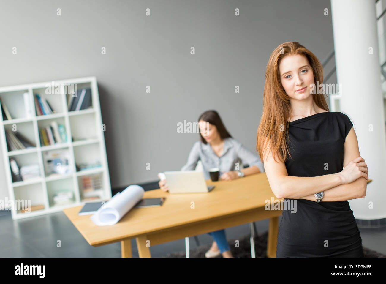 Young people in the office Stock Photo - Alamy